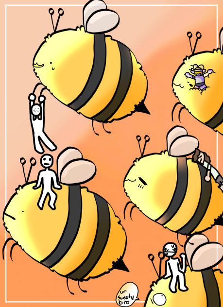 Riding with bee’s - ibisPaint