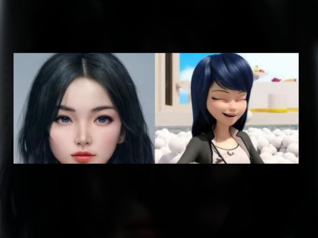 marinette without hair ben in real life - ibisPaint