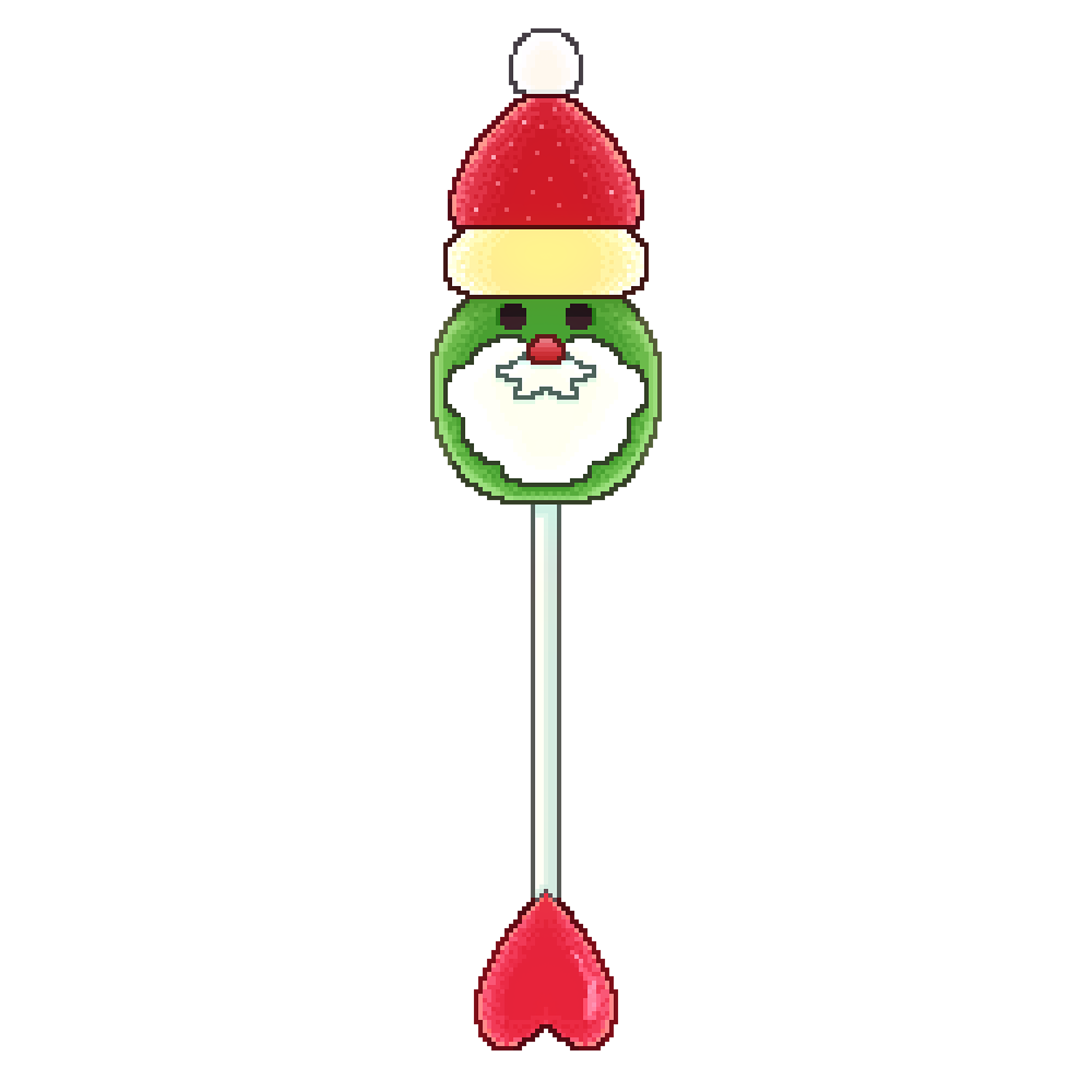 fruit santa stick (pixel) - ibisPaint