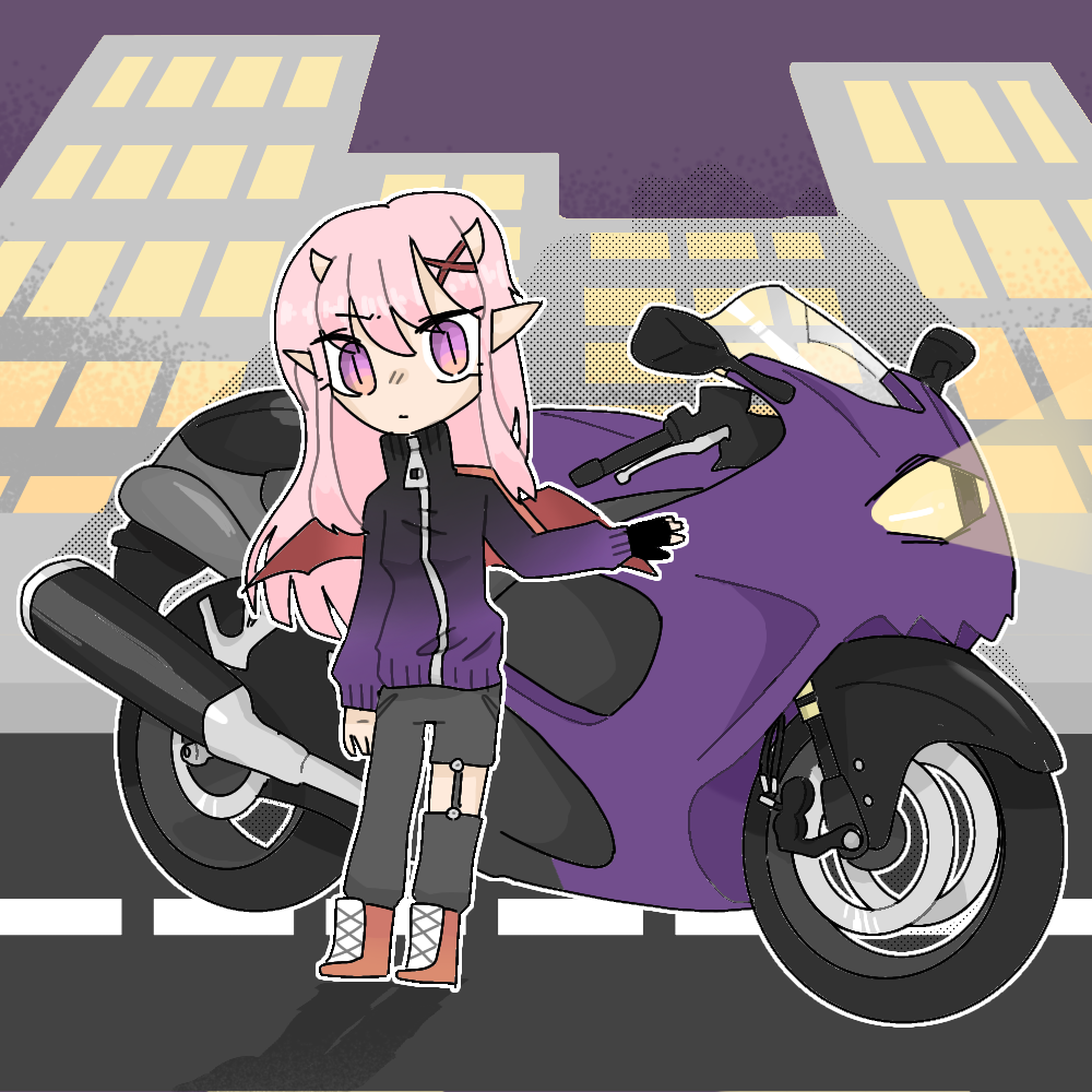Enchanted motorcycle - ibisPaint