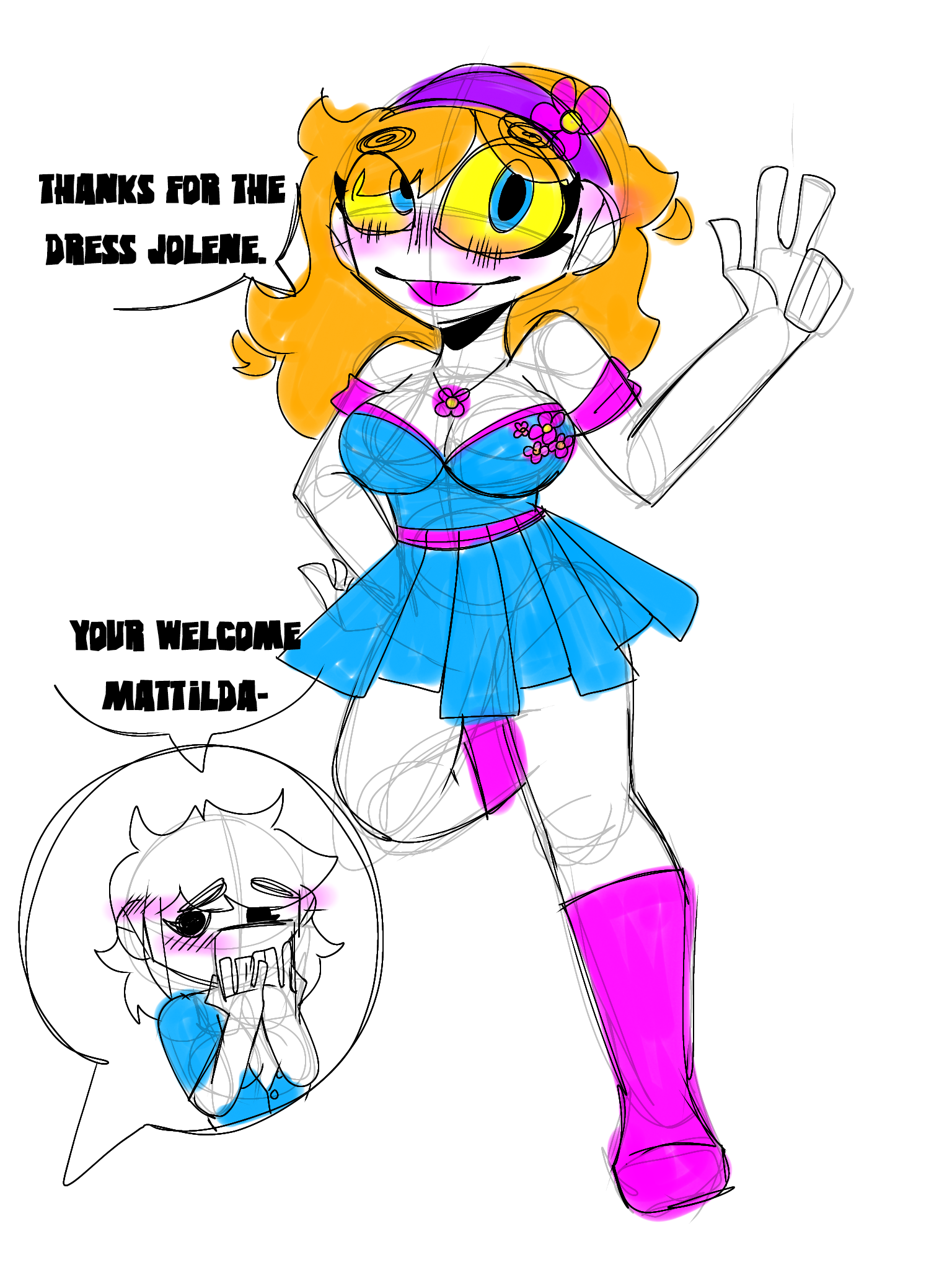 Shush Mattilda and Jolene r girlfriends - ibisPaint