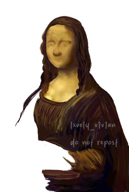 mona lisa redraw wip - ibisPaint