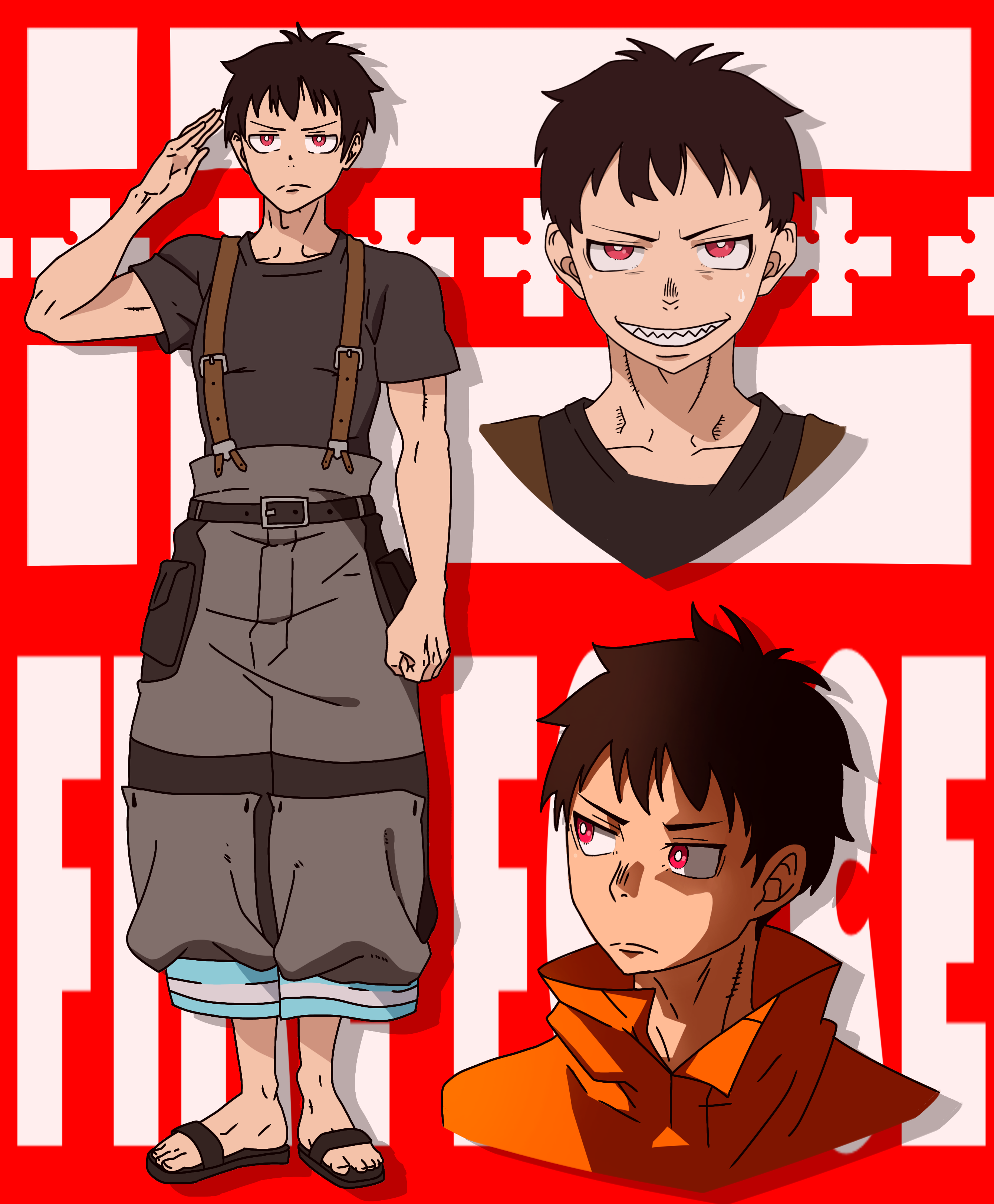 Shinra Kusakabe-Fire Force - ibisPaint