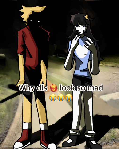 Why dis 🍟 look so mad 😭😭 - ibisPaint