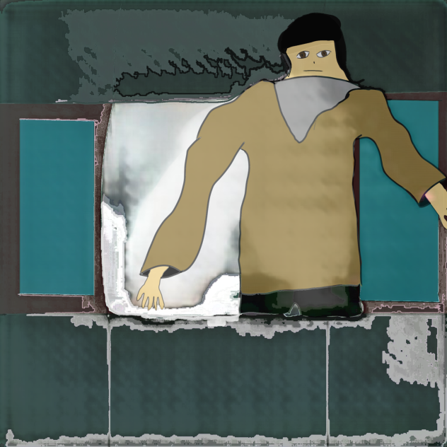 балкон панельки - ibisPaint