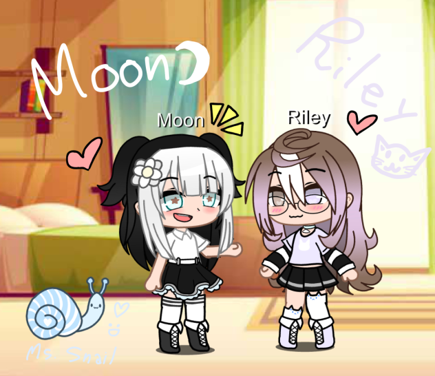 My new ocs Moon and Riley! - ibisPaint