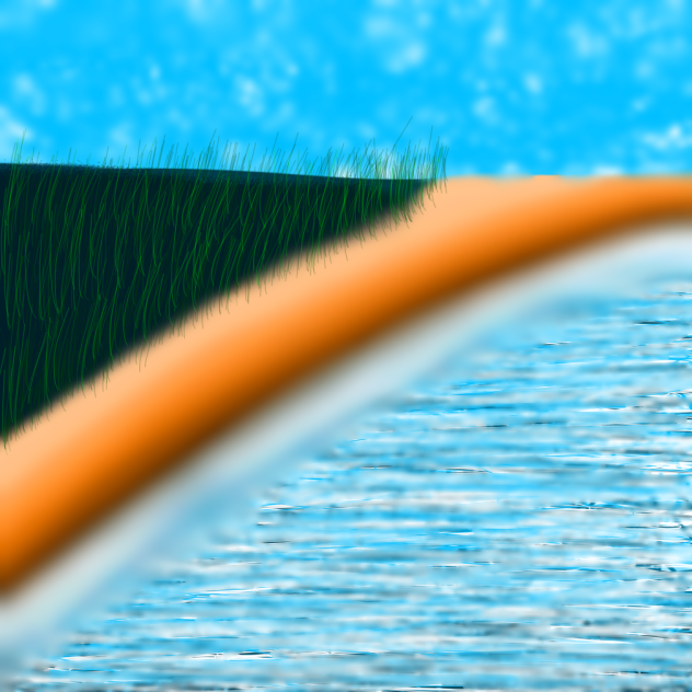 Beach waves - ibisPaint