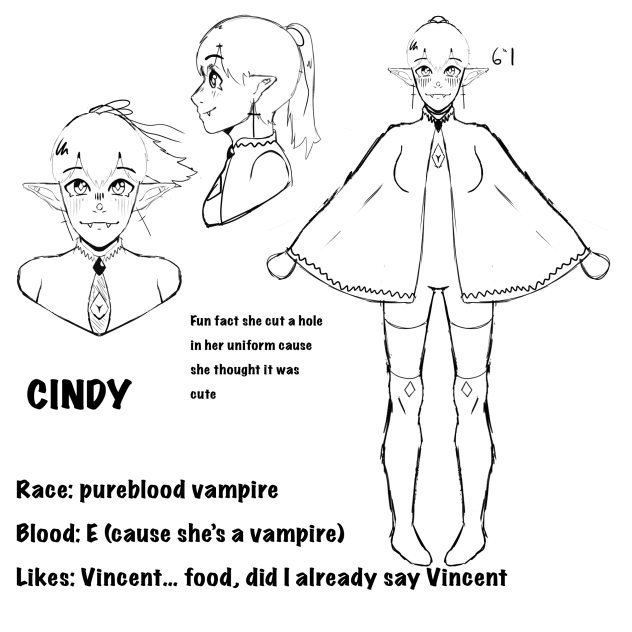 Character sheet for Cindy - ibisPaint