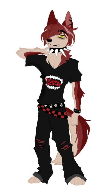 Emo furry oc - ibisPaint