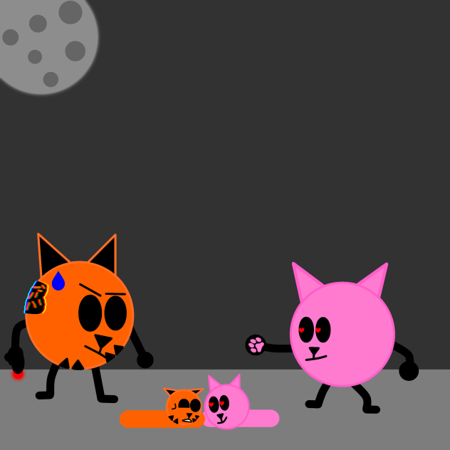 Me vs uwu cat - ibisPaint