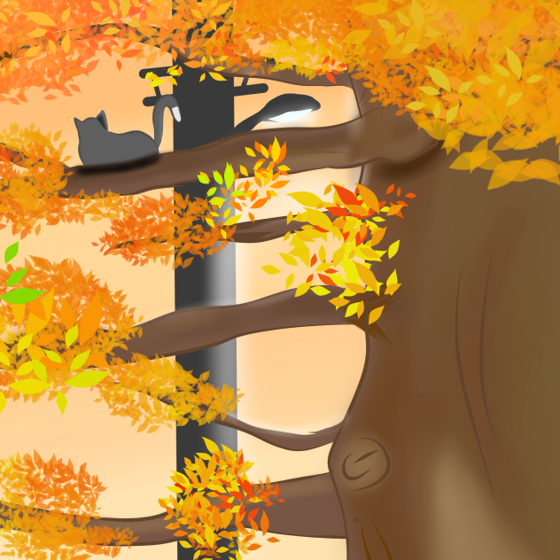 autumn evening - ibisPaint