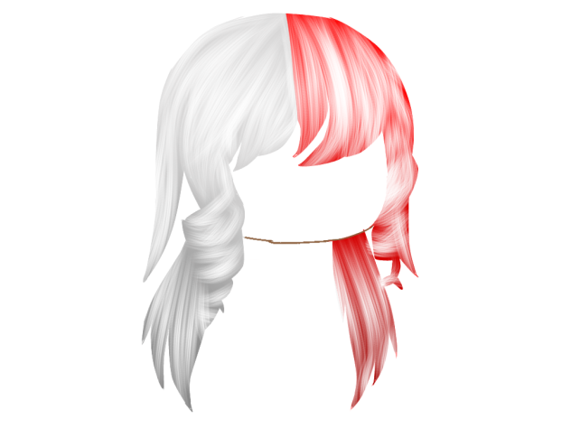 Todoroki Girl Hair Shading - ibisPaint