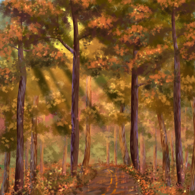 Autumn forest - ibisPaint