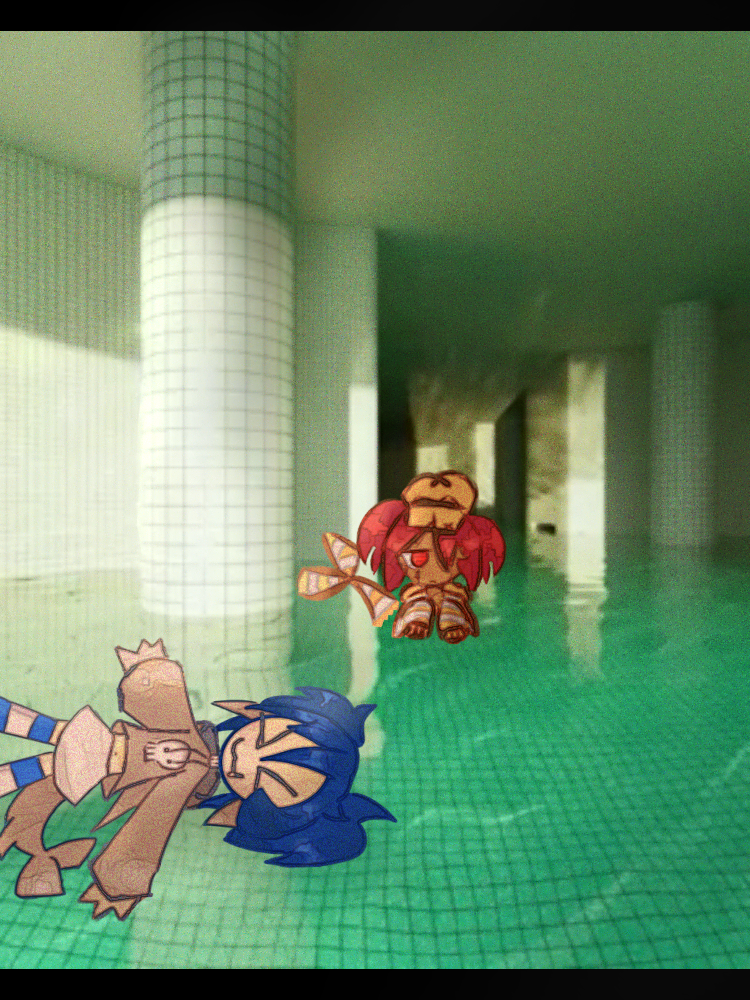 Fishy girls in da pool - ibisPaint