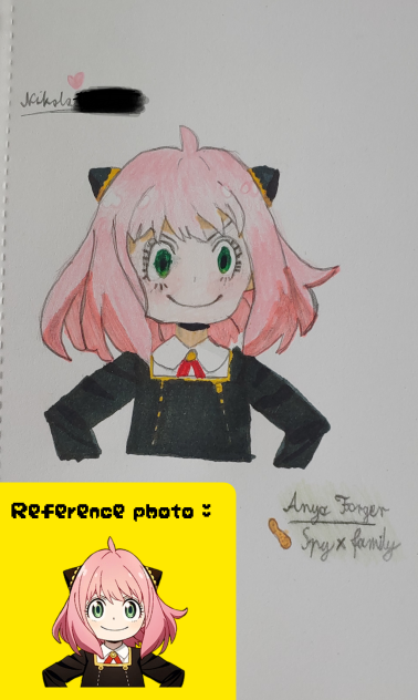 Anya colored on paper - ibisPaint