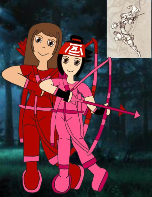 Wendy And Suzume Archer Girl Pose. - ibisPaint