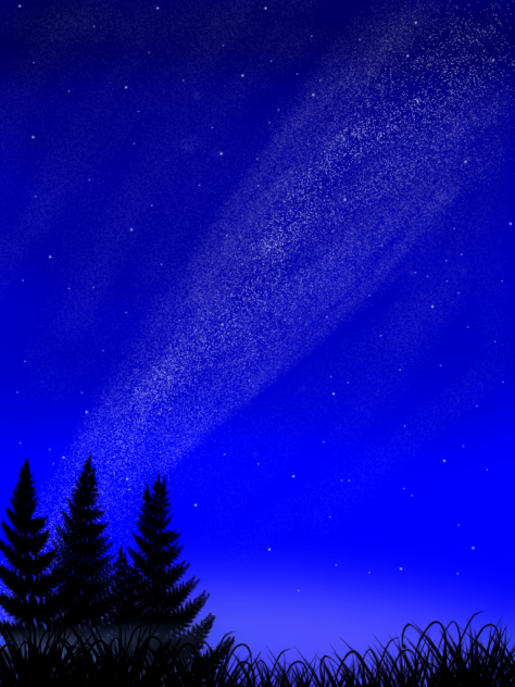 malam malam berbintang - ibisPaint