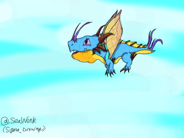 Summer dragon fanart (DragonVale) - ibisPaint