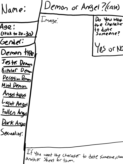 Character sheet for Angel x Demon - ibisPaint