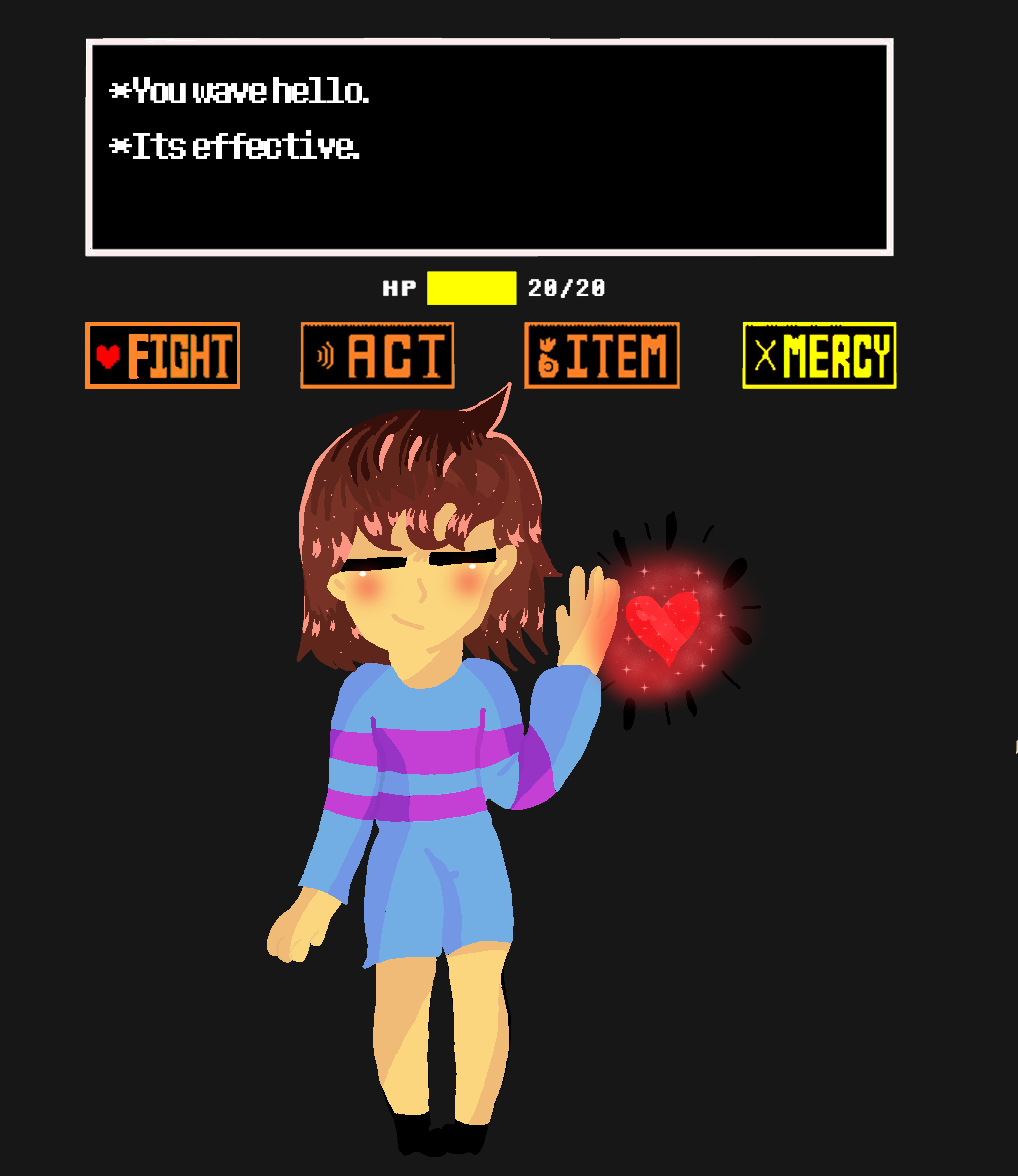 Frisk artwork (Undertale) - ibisPaint