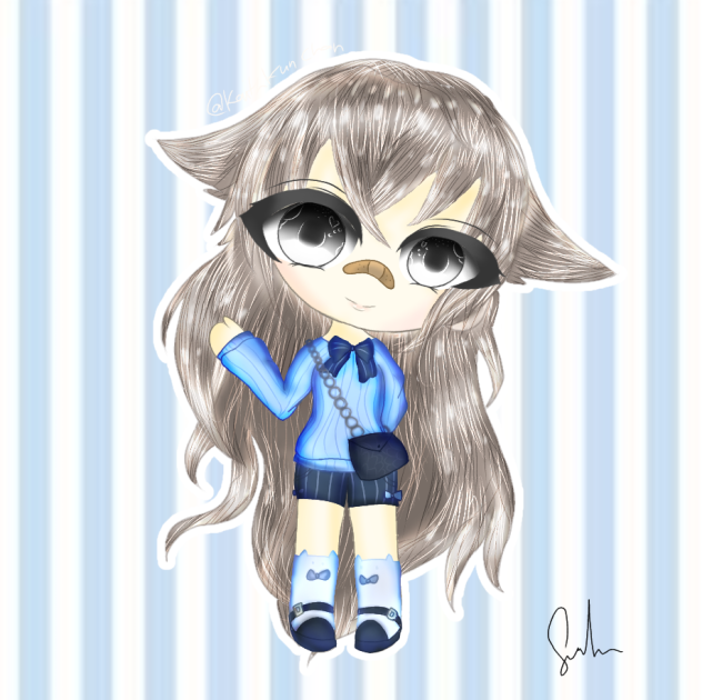 Front face-gacha life - ibisPaint