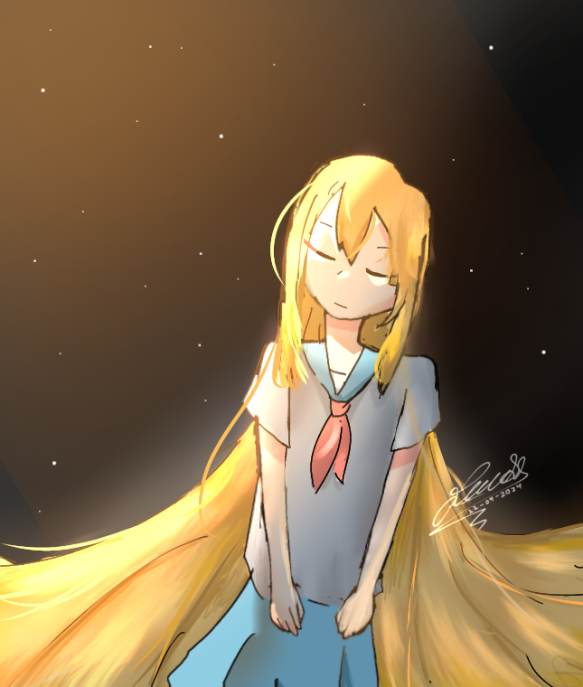 Golden hair 🌟 - ibisPaint