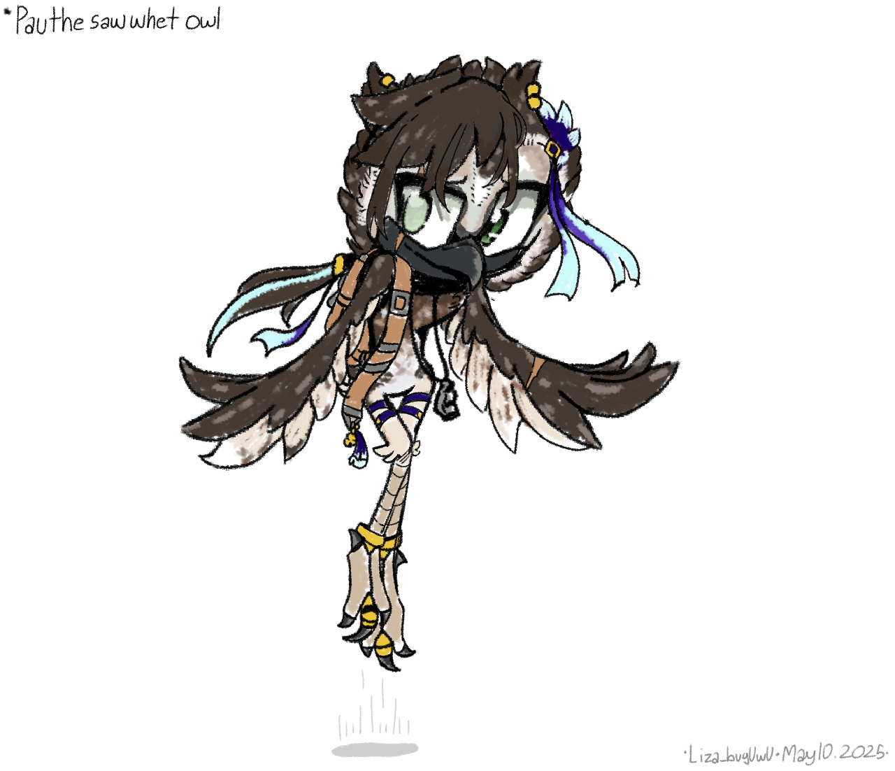 Pau the owl[oc][speed paint] - ibisPaint