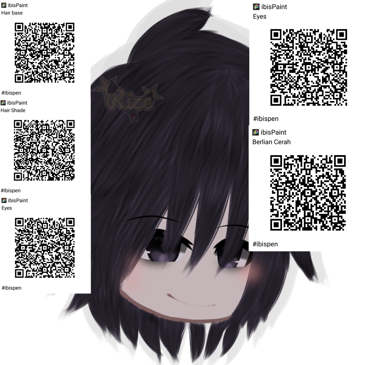 Hair & Eyes - ibisPaint