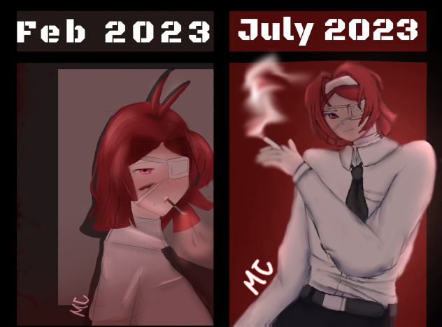 7 ½ month comparison 🥱 - ibisPaint