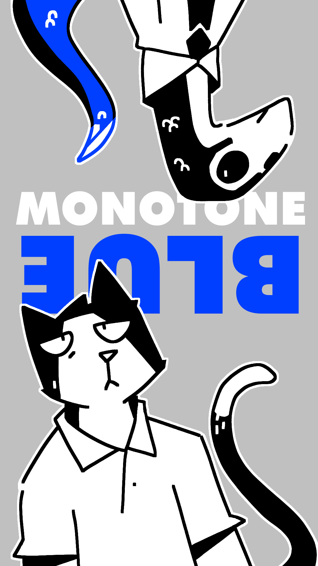 monotone blue - ibisPaint