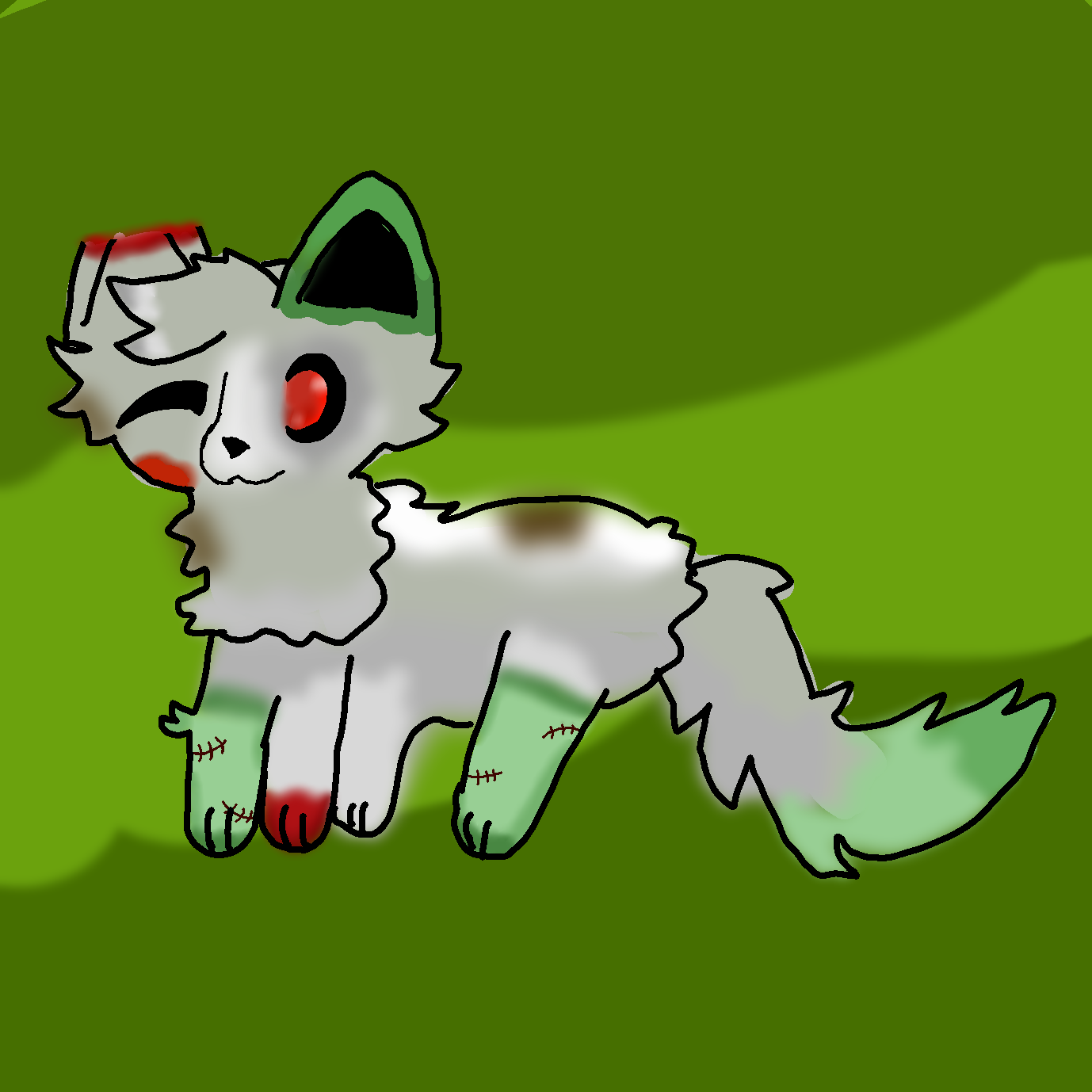Zombie cat - ibisPaint