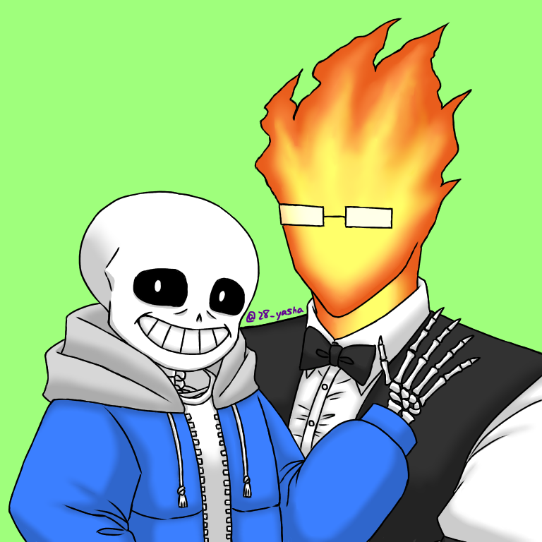 Undertale サンズとグリルビーさん ※サングリ(sansby) - ibisPaint