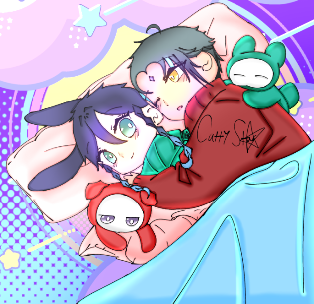 Xiaoven cuddle time colour pop - ibisPaint
