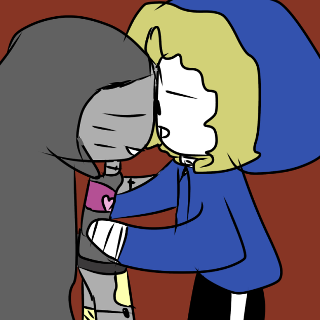 me and sans ️💋💖 - ibisPaint