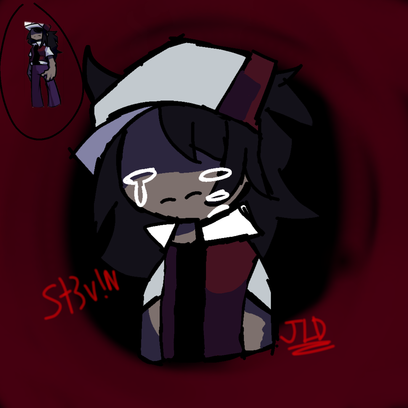 Drawing ST3V!N (Strangled Red) - ibisPaint