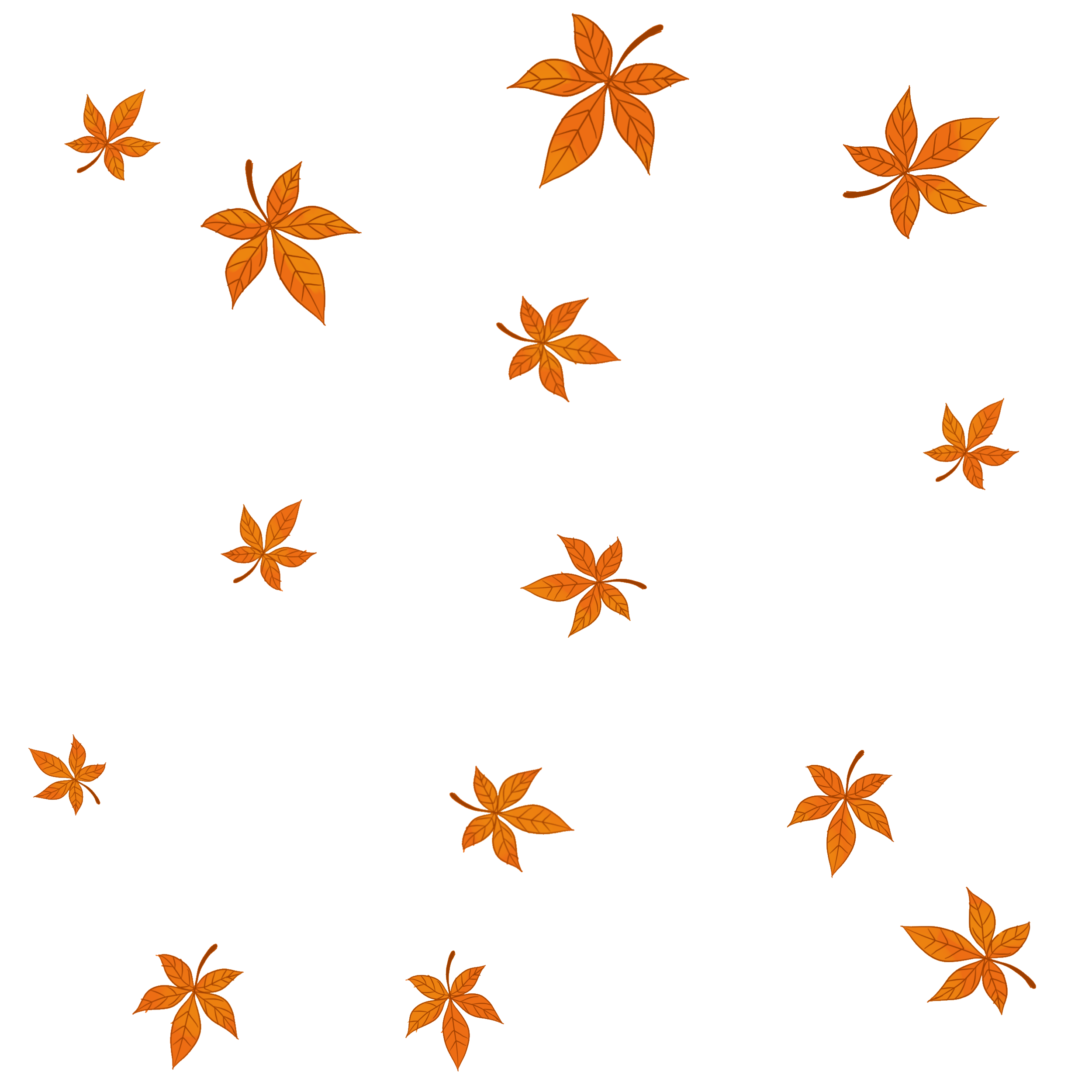 Falling autumn leaves - ibisPaint