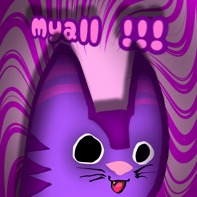 purple cat - ibisPaint