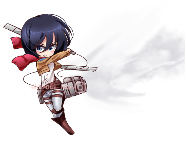 Angry Mikasa ミカサ 進撃の巨人 - ibisPaint