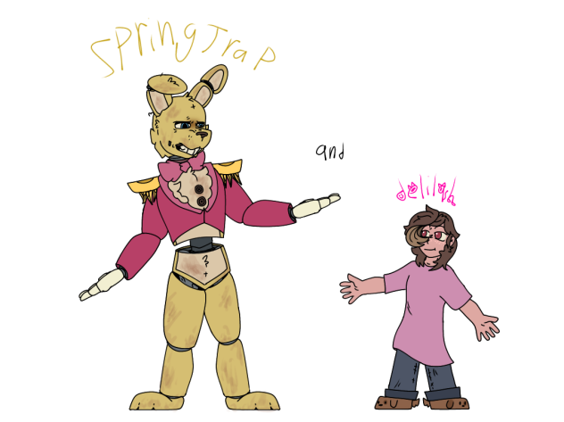 SpringTrap and Delilah V2 - ibisPaint