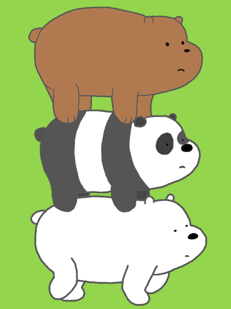 We Bare Bears Drawing (Digital art) - ibisPaint