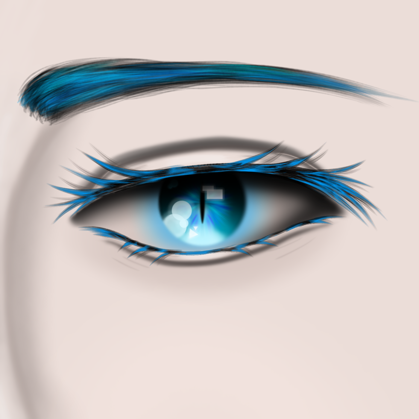 glowing eye - ibisPaint