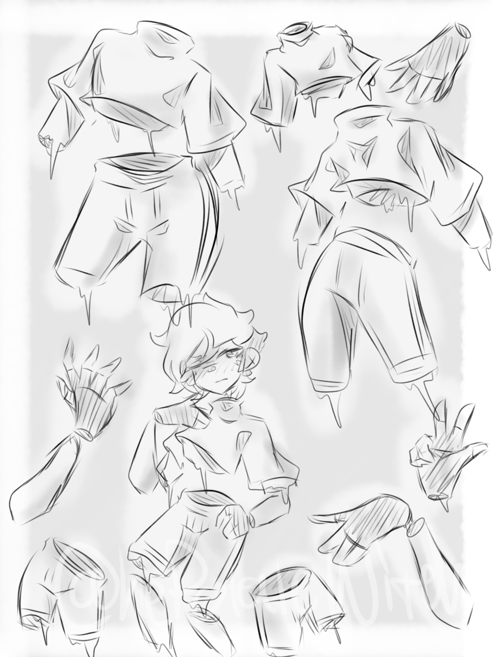 Floating limbs(cursed anatomy practice) - ibisPaint