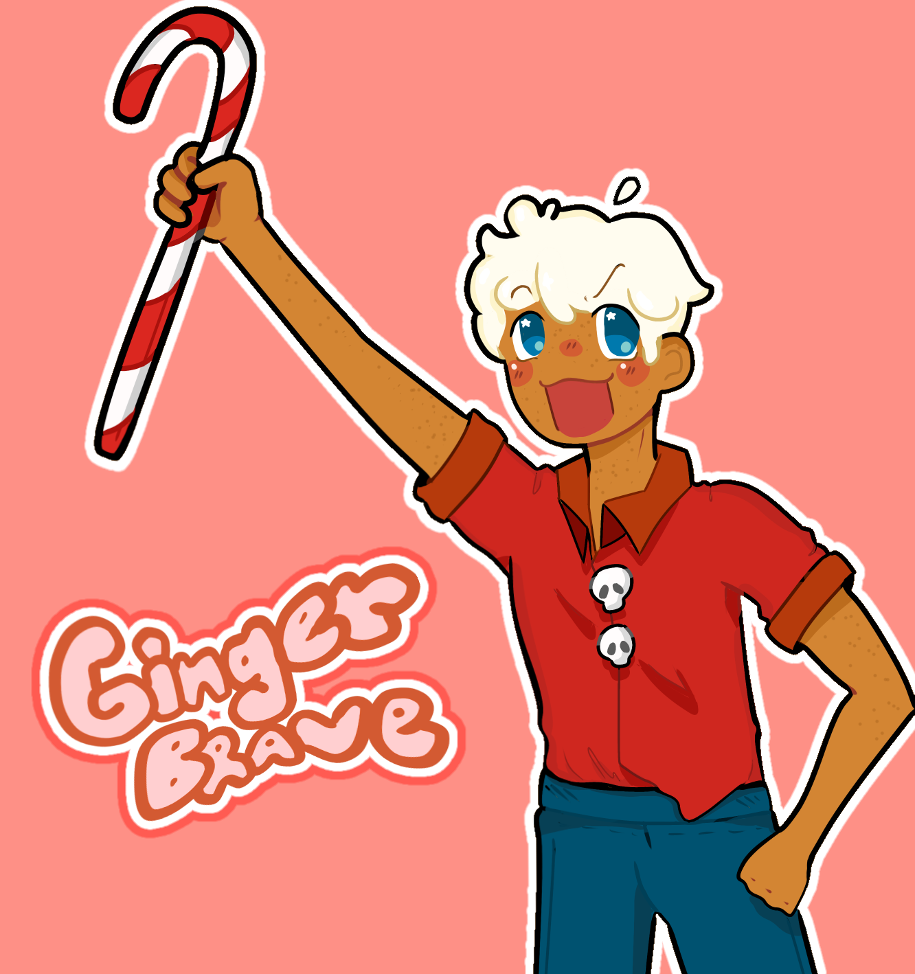 Ginger Brave! (As a human) - ibisPaint