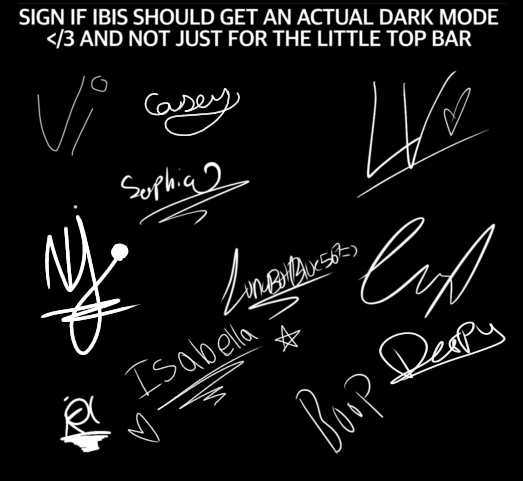 Dark mode - ibisPaint