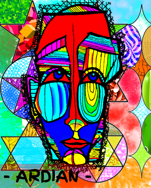 Abstract look sad Face and hopeless - ibisPaint