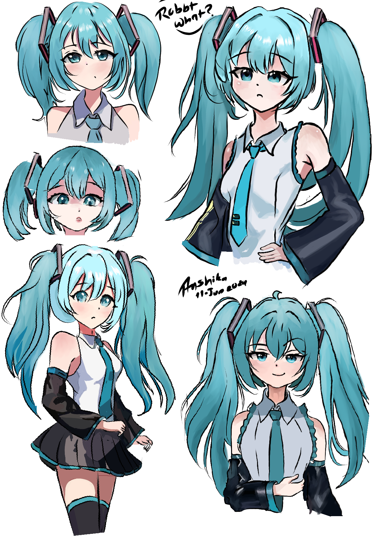 Miku Hatsune 🦋🤖 - ibisPaint