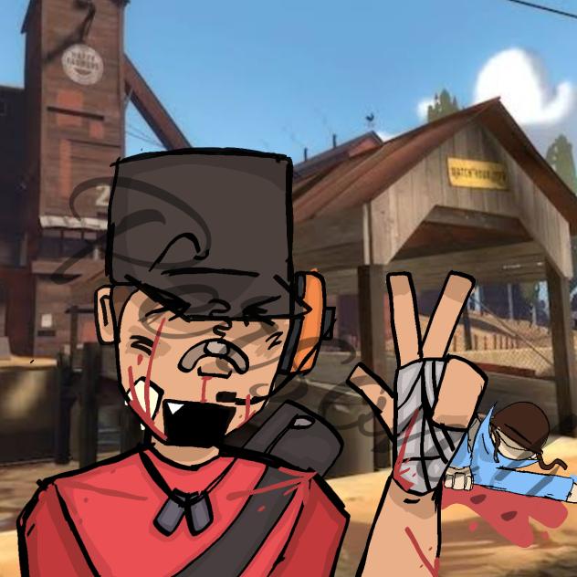Scout (TF2) ((Rip blue soldier lmao)) - ibisPaint
