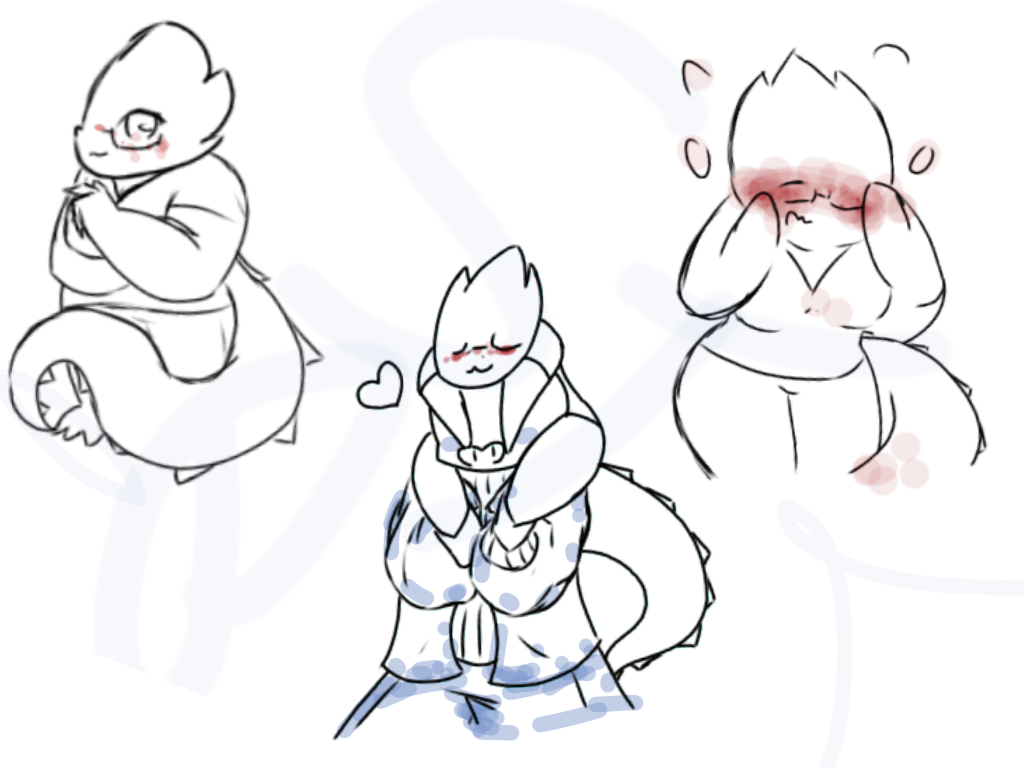 Alphys Draw pile (Speed paint)2 - ibisPaint