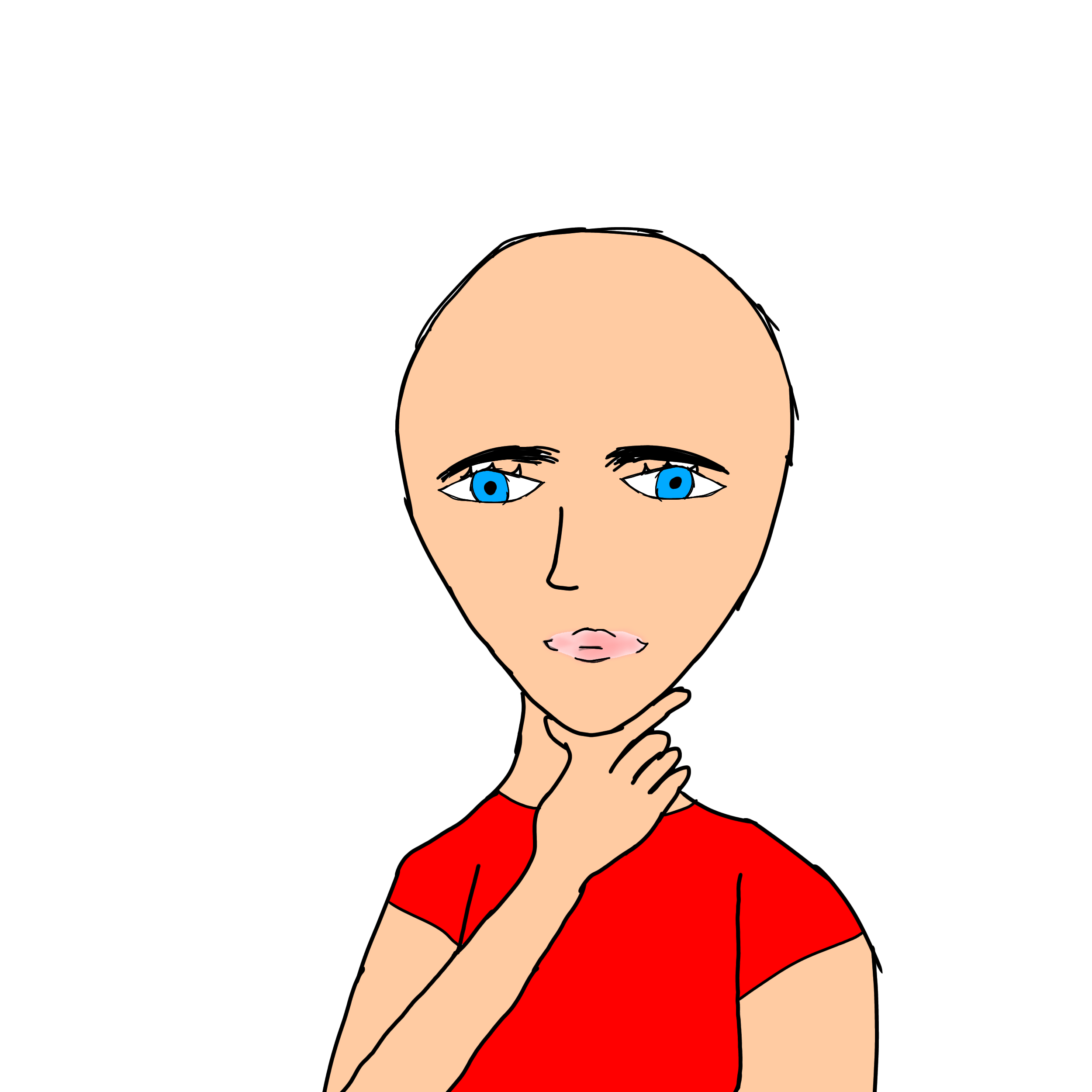 Handsome bald man he’s attractive - ibisPaint