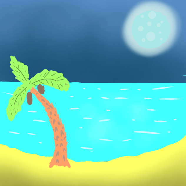 Beach Environment Practice - ibisPaint